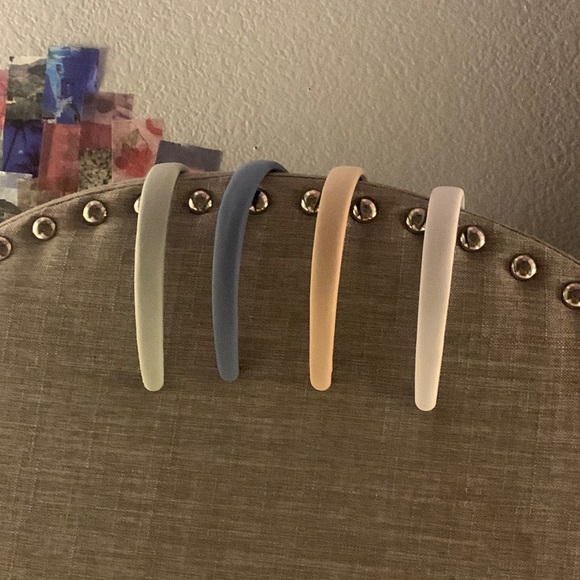 Accessories | 4 Pack Fabric Head Bands Colors Tan White Blue And Light ...